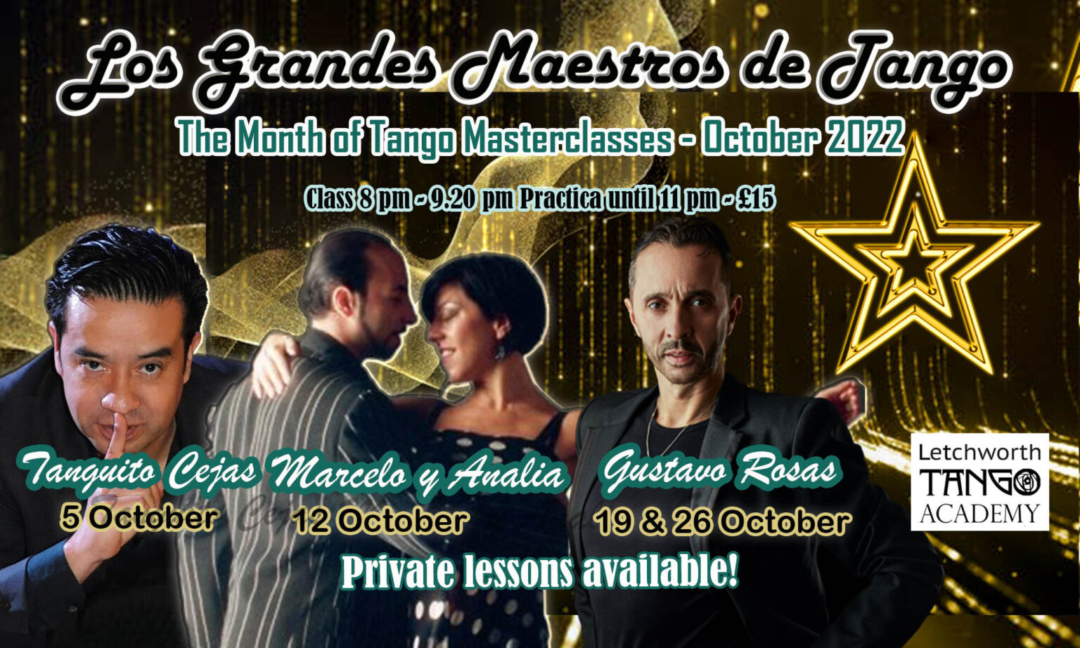 The Month of Tango Superstars - Oct 2022 - Letchworth Tango Academy